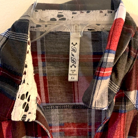 RnB | Dresses | Rnb Flannel Shirt Dress Can Be Worn With Tights Or ...